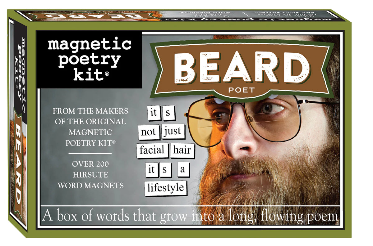 BEARD POET MAGNETIC POETRY – Whit Kingston