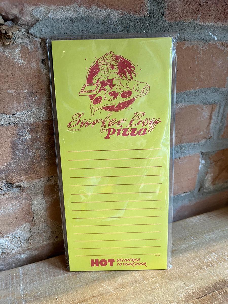 STRANGER THINGS PIZZA NOTEPAD – Whit Kingston